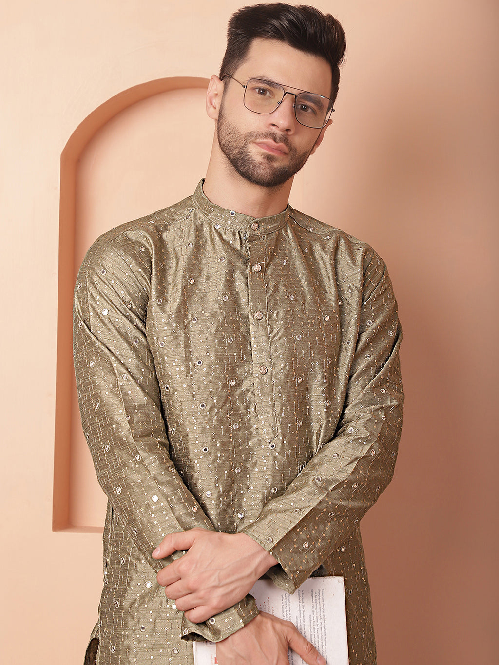 Men's Embroidered Mirror Work Kurtas – Jompers